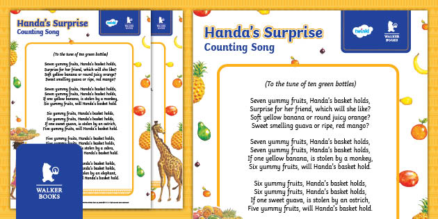 FREE! - Handa's Surprise Counting Song (Ages 5 - 7)