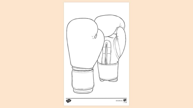 FREE! - Olympic Boxing Colouring | Colouring Sheets | Twinkl