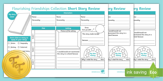 Short Story Review Template for Flourishing Friendships.
