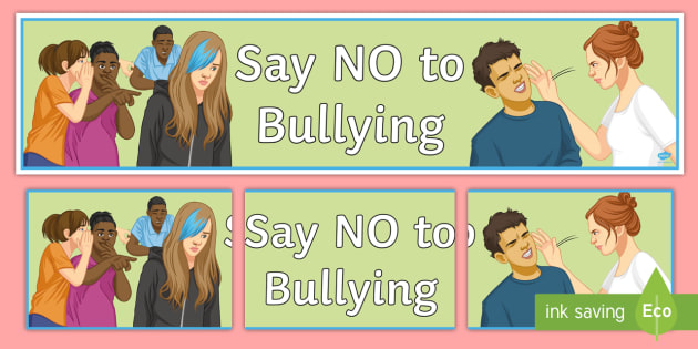 Say 'No' to Bullying Display Banner