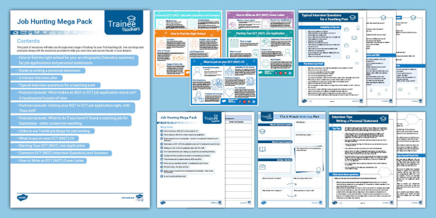 FREE! - Job Hunting Pack for Trainees & ECTs | First Teaching Job