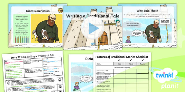 Plants: Jack and the Beanstalk: Story Writing 3 Y3 Lesson Pack
