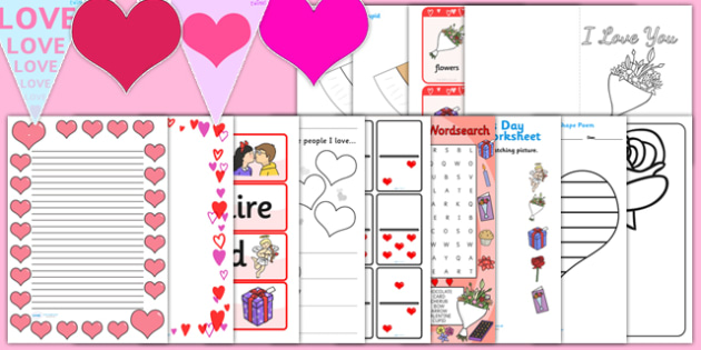 Valentine's Day Resource Pack (teacher made)