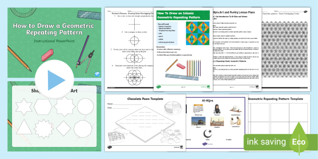 KS2 Al-Hijra Art and Poetry Greetings Card Lesson Pack