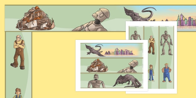 The Iron Man Display Borders (teacher made)