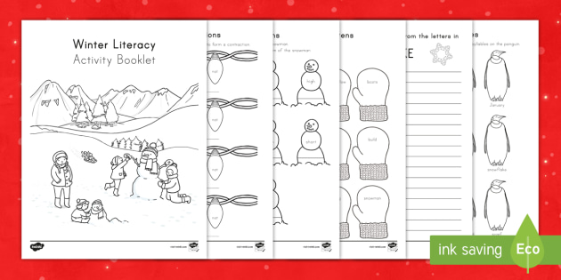 Winter Literacy Activity Booklet