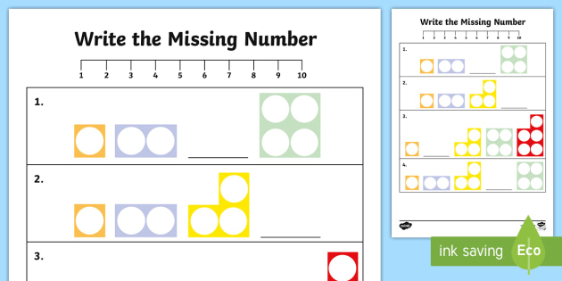 Missing Numbers Mathematics • Twinkl.ca