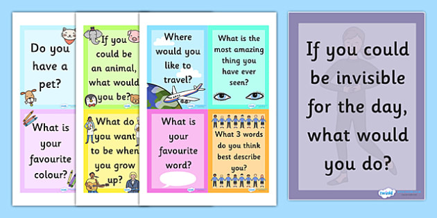 Spark A Conversation Prompt Cards (teacher made)