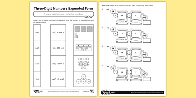 Grade 2 Place Value Worksheets Write Numbers In Expanded Form K5 