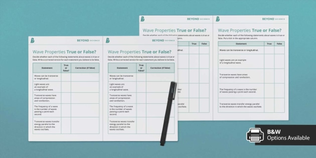 Wave Properties: True or False? | Waves | Beyond Physics