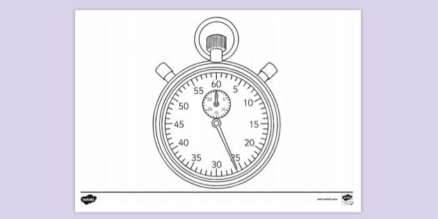 FREE! - Timer Colouring Sheet | Colouring Sheets