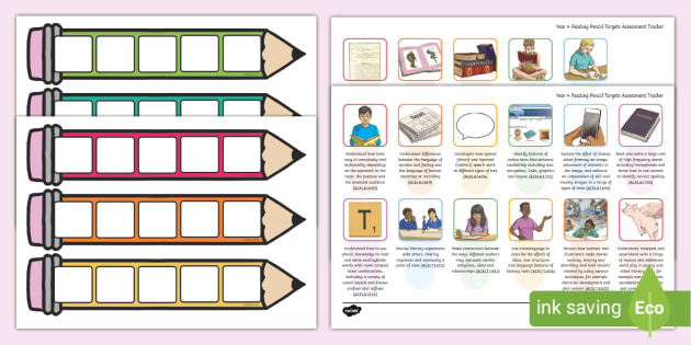 Year 4 Pencil Targets Assessment Tracker (teacher made)