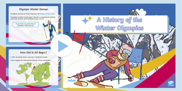 KS1 History of the Winter Olympics Information PowerPoint