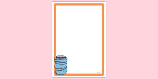 Jar Wrapped in Fleece Page Border | Page Borders | Twinkl