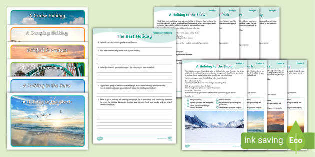 The Best Holiday Persuasive Prompt Pack (teacher made)