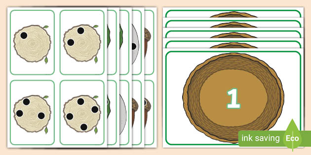 👉 Natural-Themed Subitise and Sort Activity