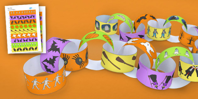 Halloween Themed Paper Chain (teacher made)