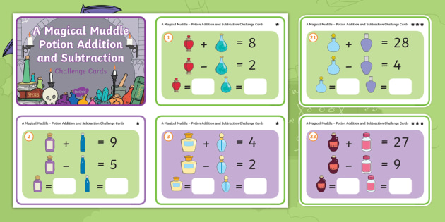 KS1 A Magical Muddle: Potion Problem-Solving Addition and Subtraction