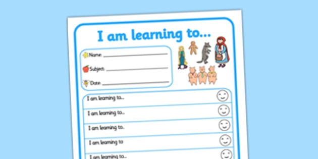 Themed Target and Achievement Sheets Traditional Tale Themed