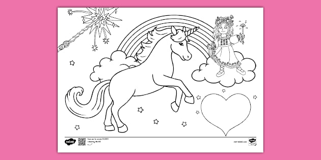 rainbow unicorn colouring pictures