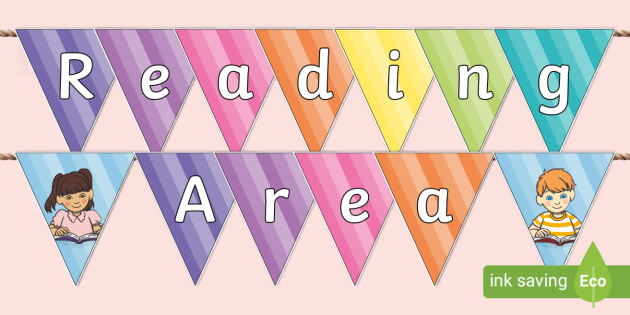 New KS1 Reading Area Bunting (teacher made)