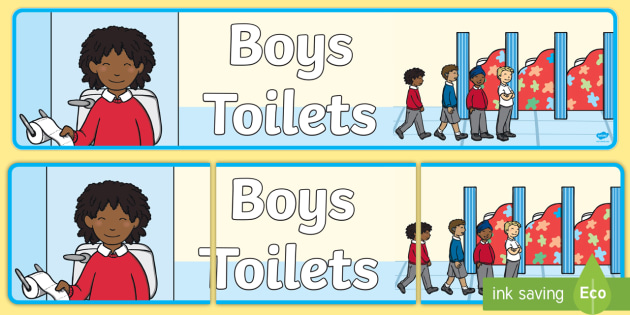 👉 Toilet Area Sign