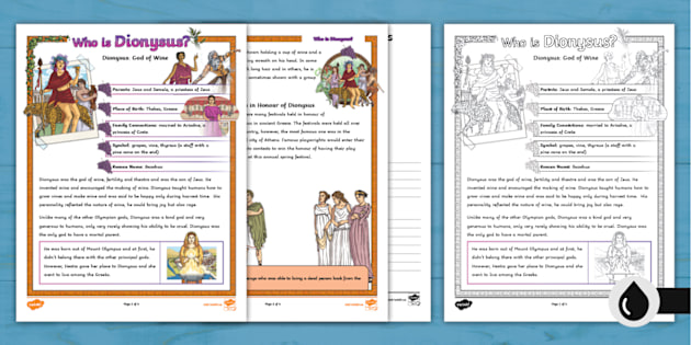 Greek Gods Activities | twinkl.co.uk