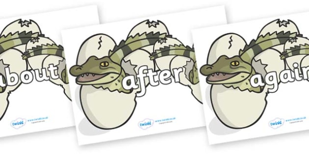 FREE! - KS1 Keywords on Hatching Aligators (teacher made)FREE! - KS1 ...