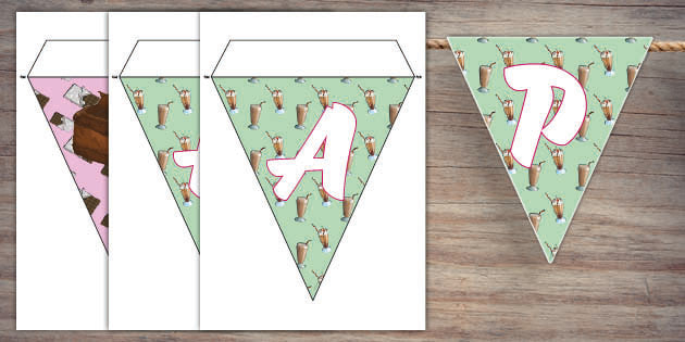 Chocolate Birthday Bunting | Twinkl Party (teacher made)