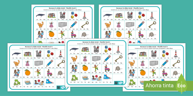 Método Aprender a Leer 3 semanas/Reconocer sonido inicial