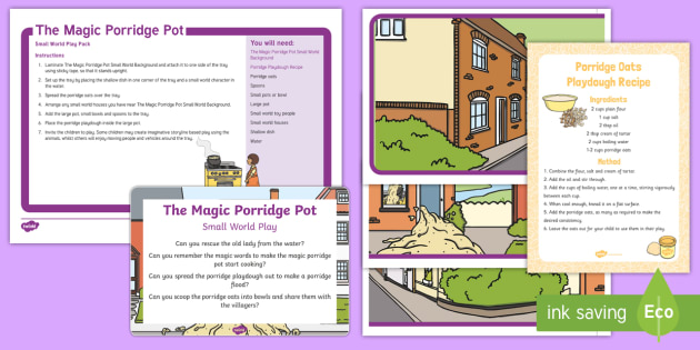 The Magic Porridge Pot Small World Play Idea and Printable Resource Pack