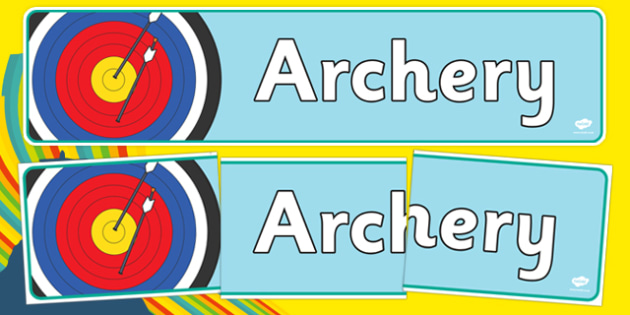 The Olympics Archery Role Play Display Banner (teacher made)