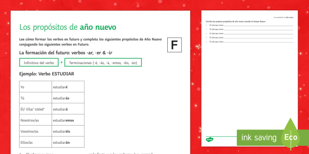 New Year's Resolutions Foundation Worksheet / Worksheet