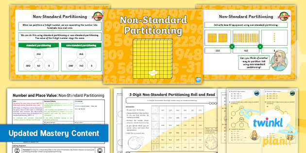 👉 Year 3 Non-Standard Partitioning PlanIt Maths Lesson 3