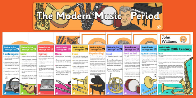 The History of Modern Music Resource Pack (teacher made)