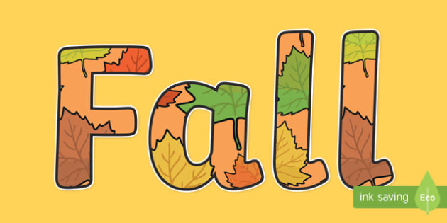 Fall Decorative Lettering