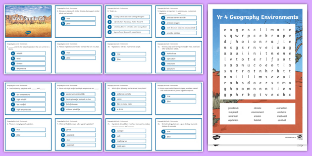 Environments Activity Pack (teacher made)