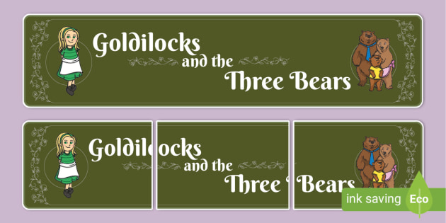 Goldilocks and the Three Bears Banners | twinkl.co.uk