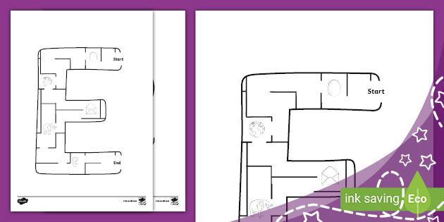 Alphabet Maze Ee (teacher made)