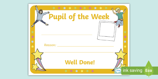 * NEW * Pupil of the Week Display Poster (teacher made)