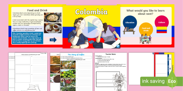 Colombia Lesson Teaching Pack (Hecho por educadores)