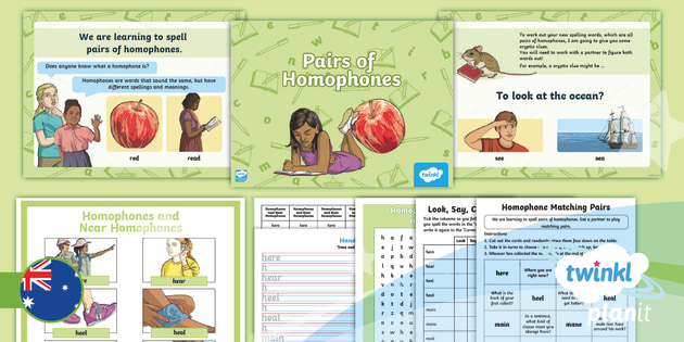 Year 3 Spelling: Homophones and Near Homophones Lesson 1