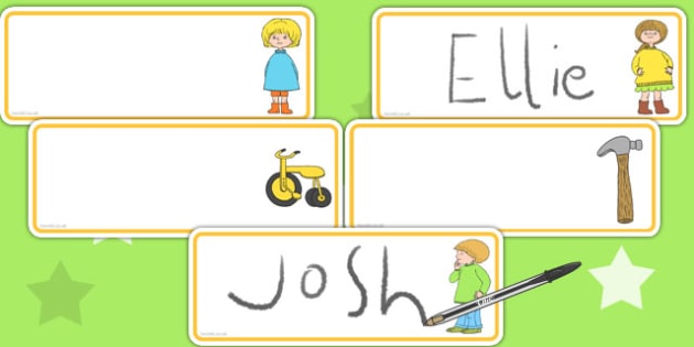 FREE! - Editable Drawer Peg Name Labels to Support Teaching on Titch