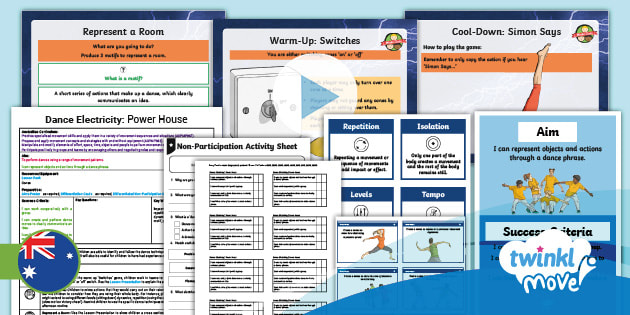 Move PE Year 6 Dance: Electricity Lesson 3: Power House Lesson Pack