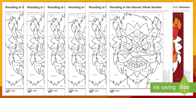Rounding Off to The Nearest 10 - Differentiated Worksheets