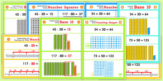 Year 2 Adding and Subtracting 2 Digit Numbers and Tens Display