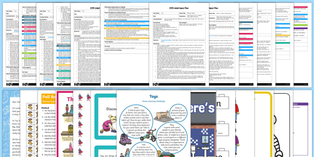 Eyfs Toys Adult Input Planning And Resource Pack