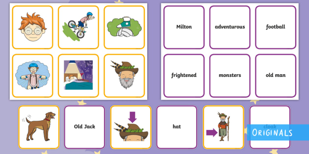 The Making of Milton Matching Cards (teacher made)