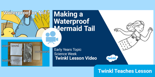 Waterproof Mermaid Tail Video Lesson | EYFS Under the Sea