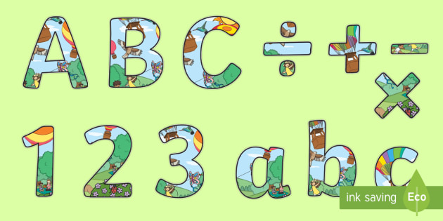 Outdoor Learning - display lettering (teacher made)